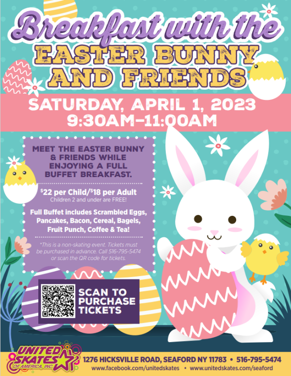 Breakfast with the Easter Bunny | United Skates of America
