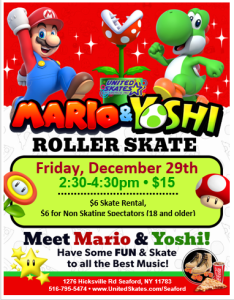 Mario & Yoshi Skate Party | United Skates of America