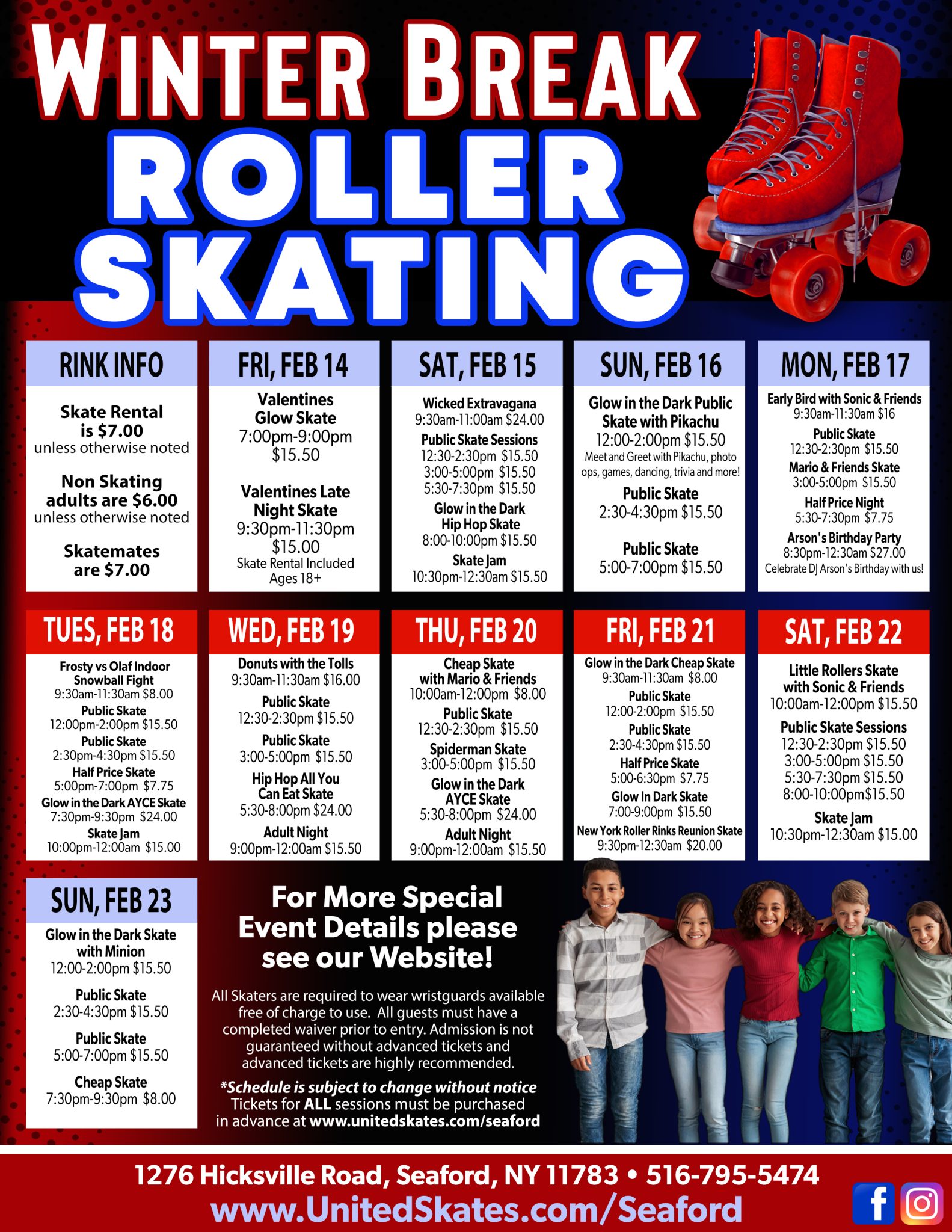 Schedule & Events | United Skates of America