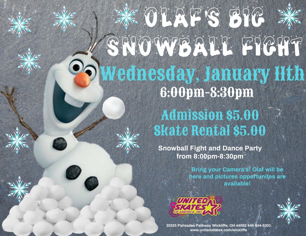 Olaf’s Big Snowball Fight | United Skates of America