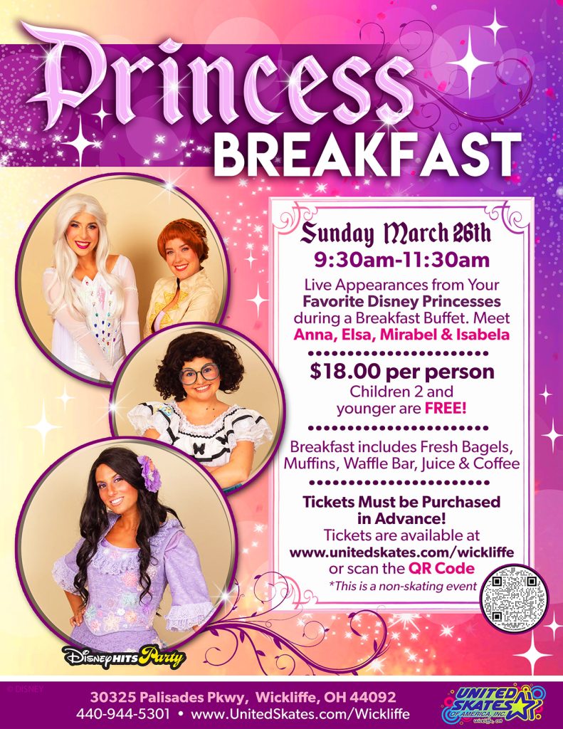 Disney Princess Breakfast | United Skates of America