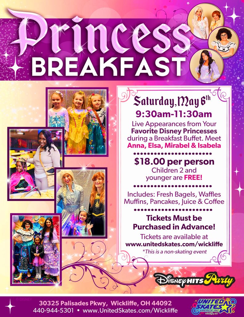 Disney Princess Breakfast | United Skates of America