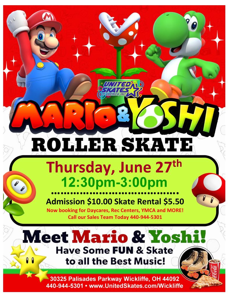 Mario and Yoshi Skate | United Skates of America