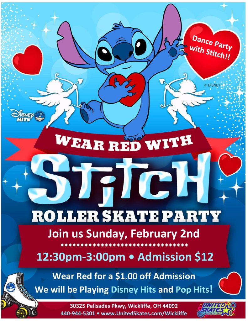 Wear Red with Stitch | United Skates of America