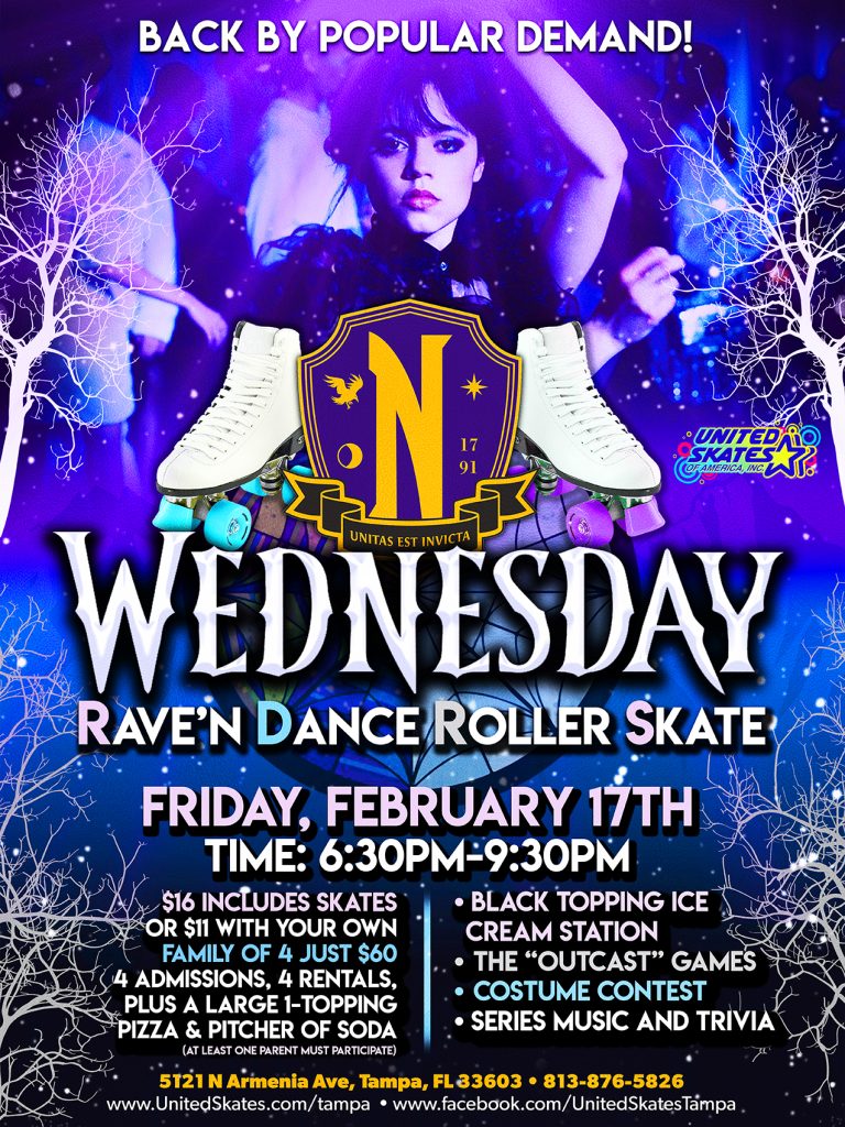 Wednesday Addams Skate! | United Skates of America