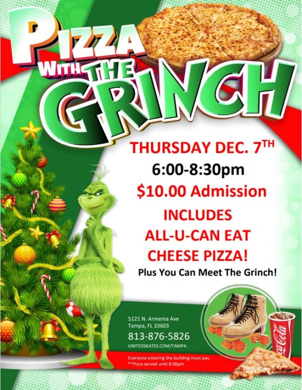 Pizza With The Grinch! | United Skates of America