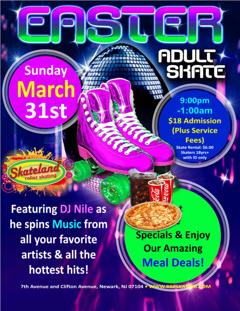 Easter Sunday Adult Skate | Branch Brook Park Skating