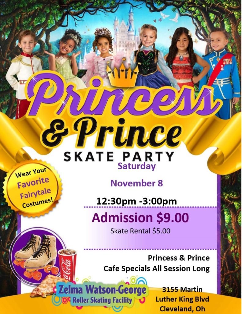Princess and Prince Skate Party | Zelma Watson George Skating