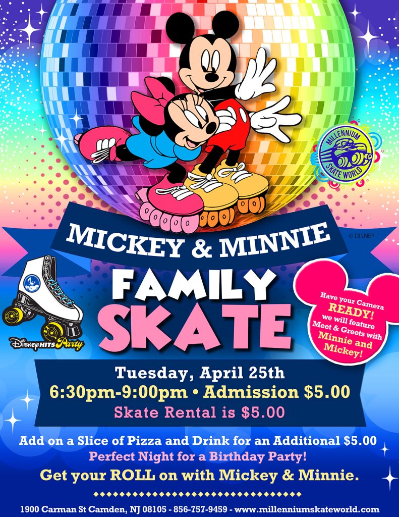 Mickey and Minnie Mouse Family FUN Skate | Millennium Skate World