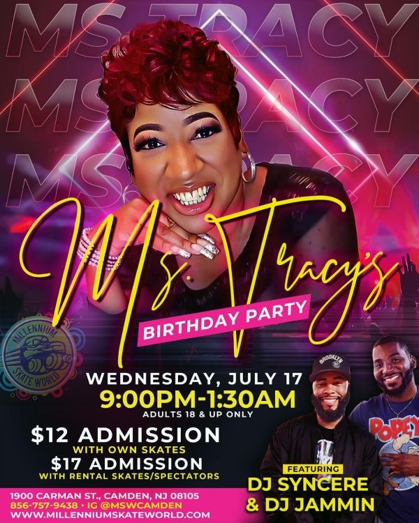 Ms Tracy’s Birthday Party - Adult Night Skate | Millennium Skate World