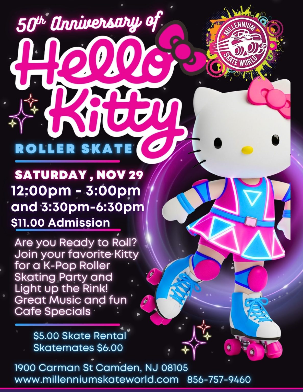 Hello Kitty 50th Anniversary - Family FUN Skate | Millennium Skate World