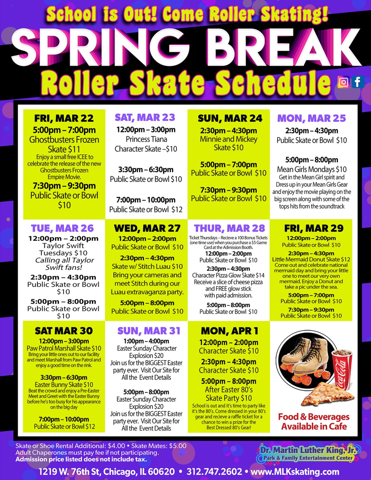 MLK Skating | Roller Skating, Birthday Parties & Arcade