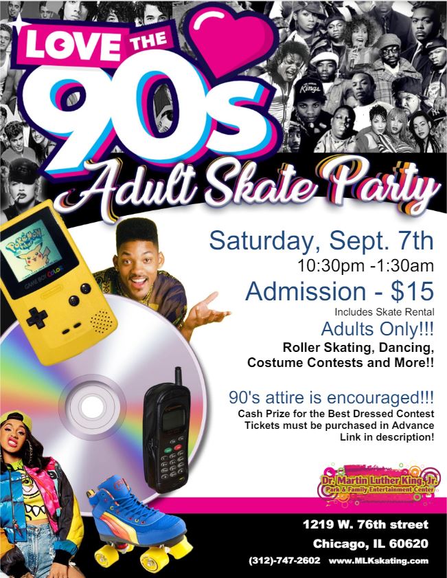 Adults 90’s Skate Party | MLK Skating