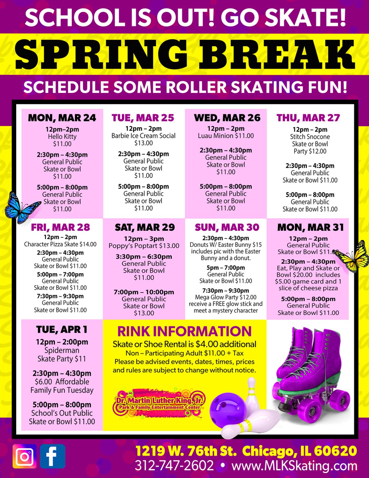 🌟 Spring Break Fun at MLK Skating Center! 🌟 | MLK Skating