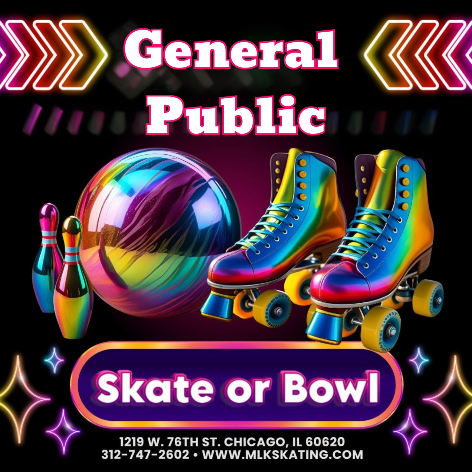 🔥 Wednesdays General Public Skate or Bowl 🔥 | MLK Skating