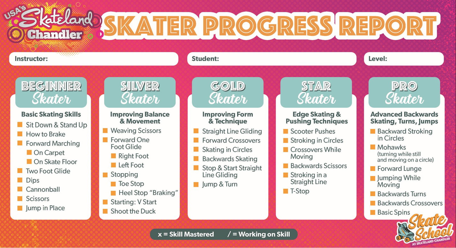 Skate School | Skateland Chandler