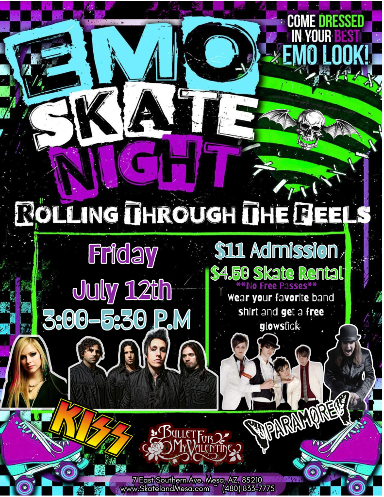 Schedule & Events | Skateland Mesa