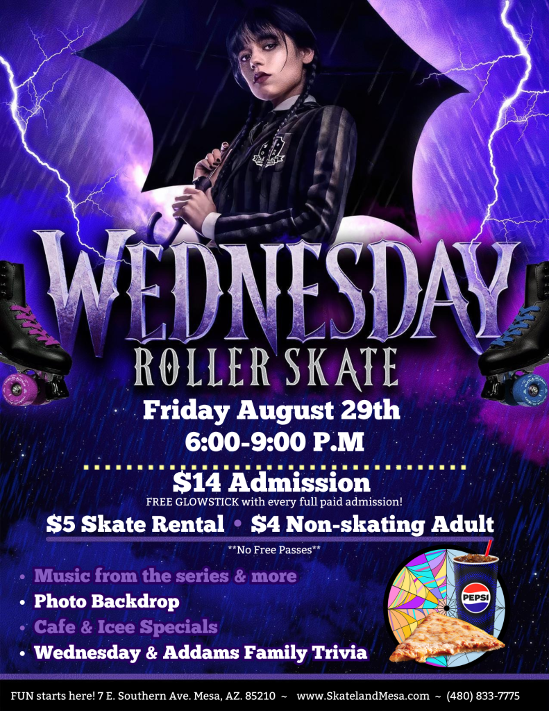 Wednesday Roller Skate | Skateland Mesa
