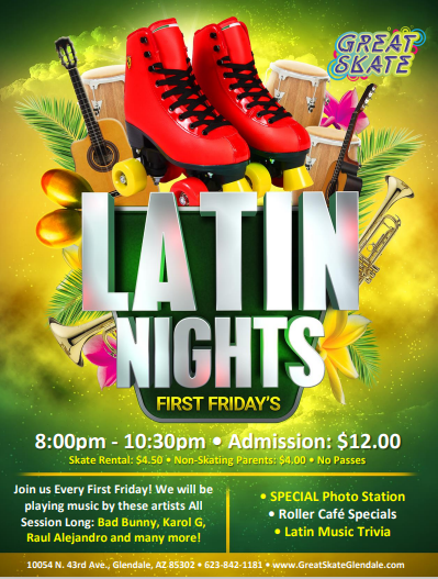 1st Friday Night - Latin Night | Great Skate