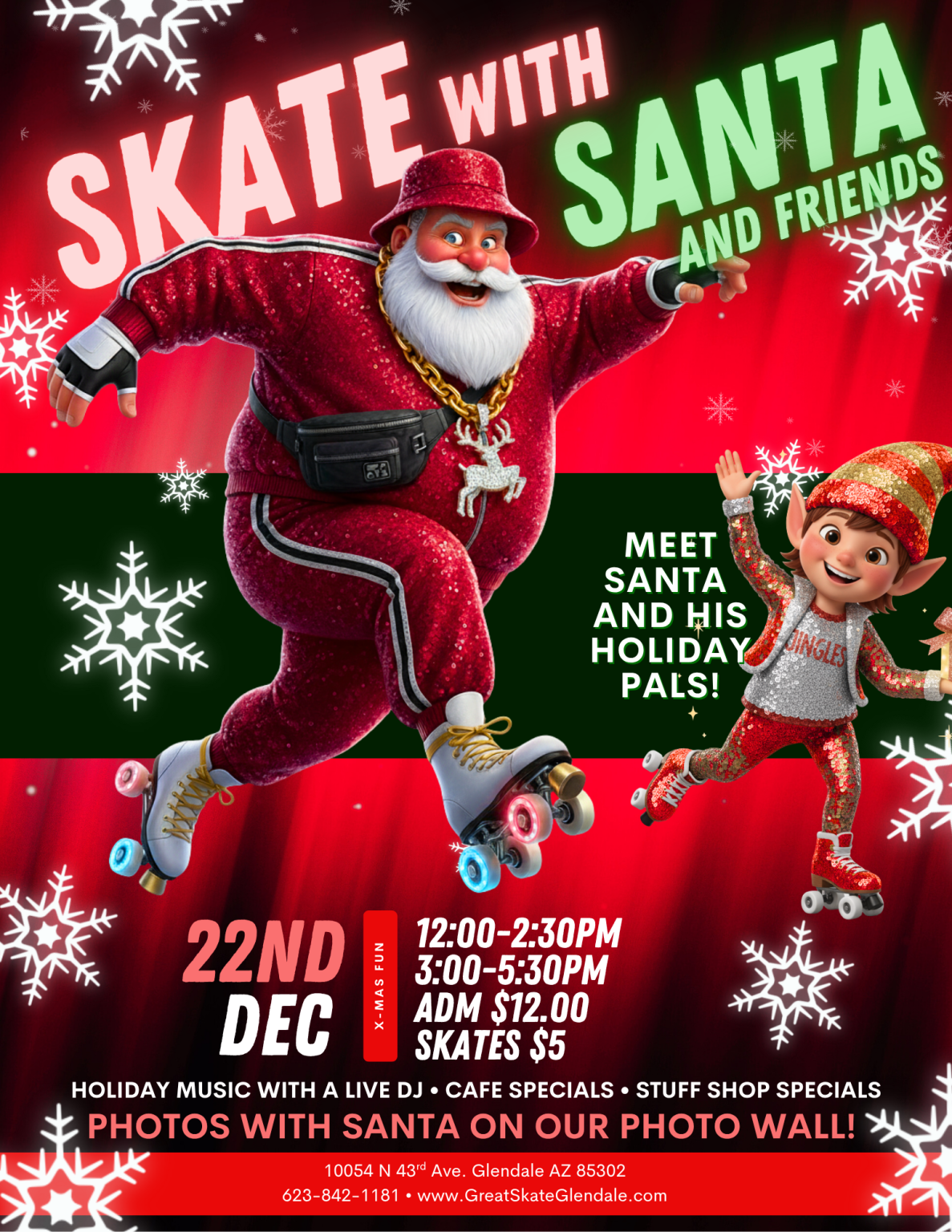 🎅 SKATE with SANTA and Friends! 🎁 | Great Skate