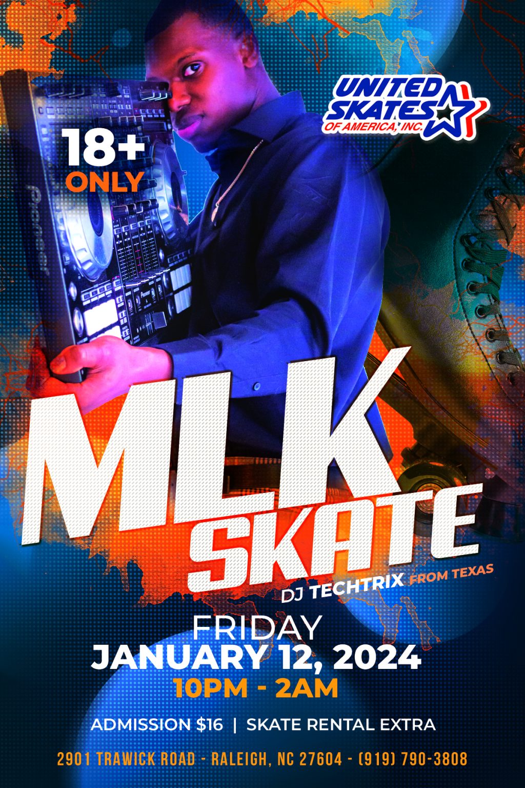 MLK Adult Night Featuring DJ Techtrix (18+ only)