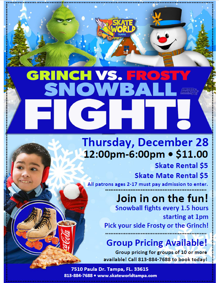 Grinch VS Frosty Snowball Fight Skate | Skateworld