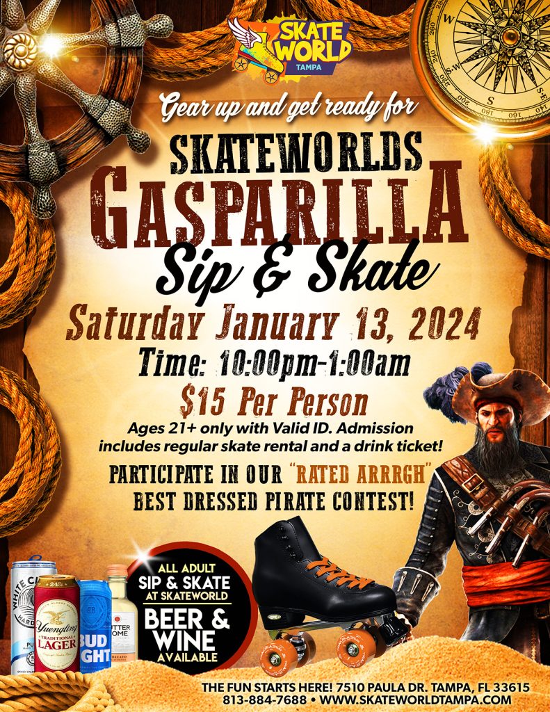 Gasparilla Sip & Skate | Skateworld