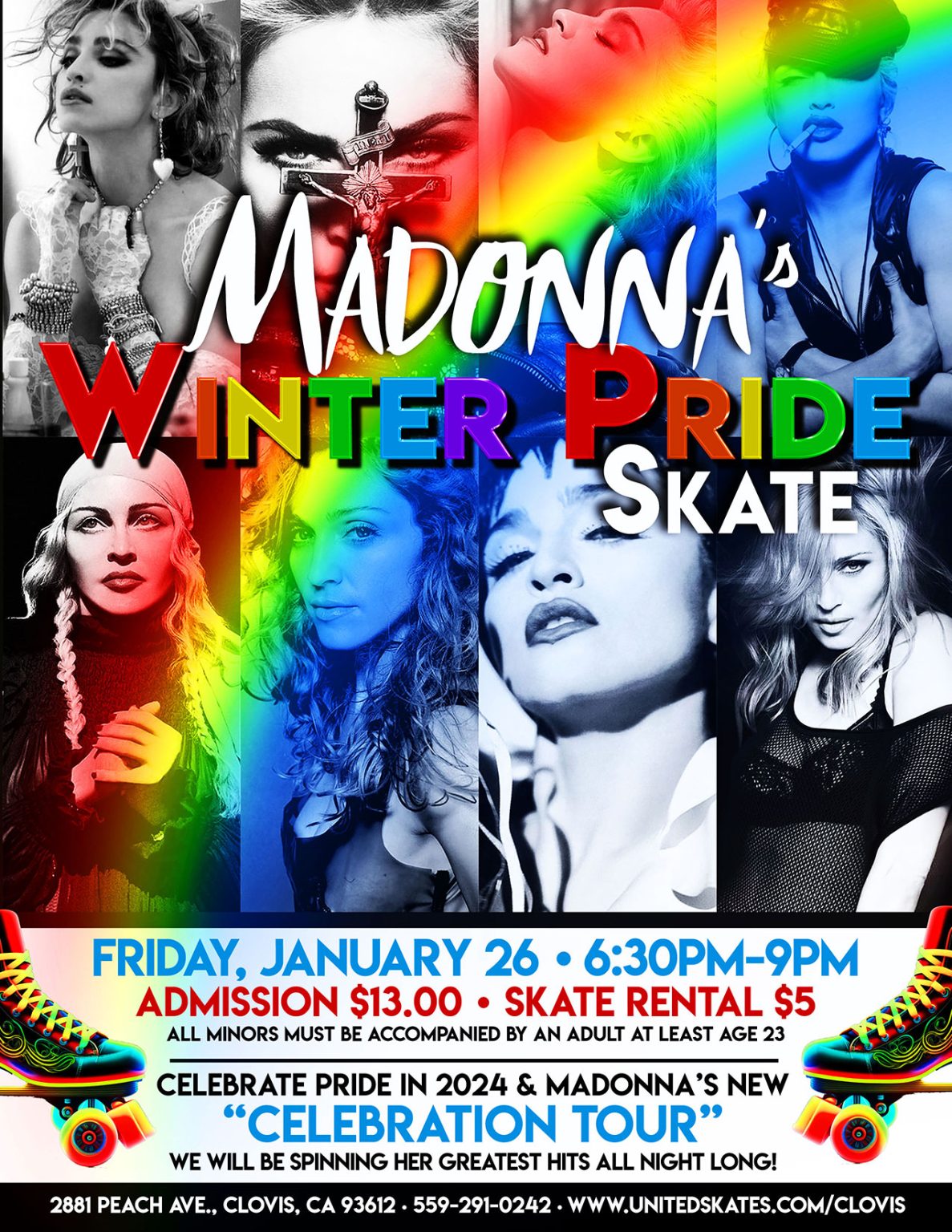 Madonna Winter Pride Skate | United Skates of America
