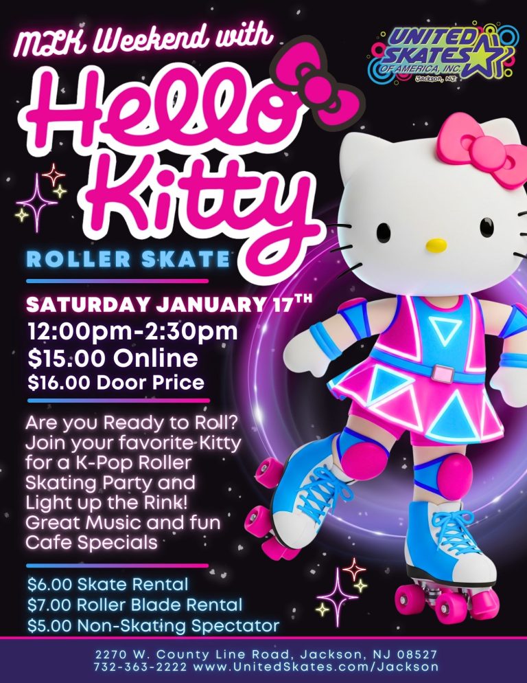 MLK Weekend with Hello Kitty – Roller Skate Party | United Skates of ...