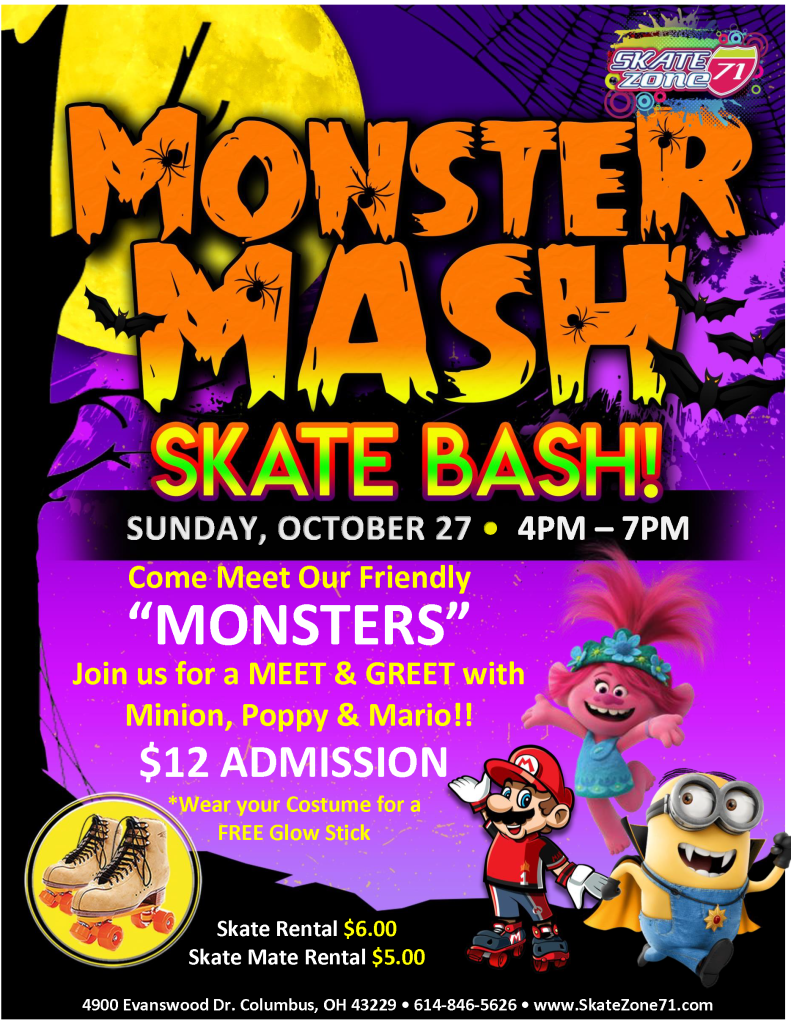 MONSTER MASH GLOW BASH | Skate Zone 71