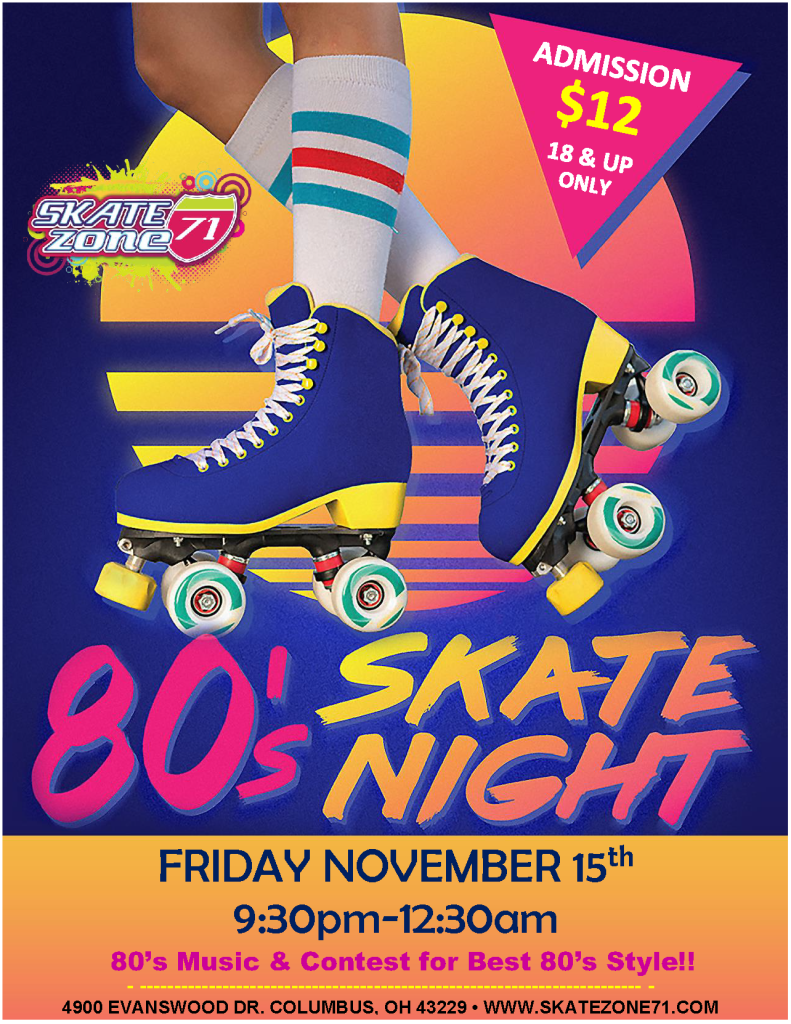 80s Skate Night | Skate Zone 71