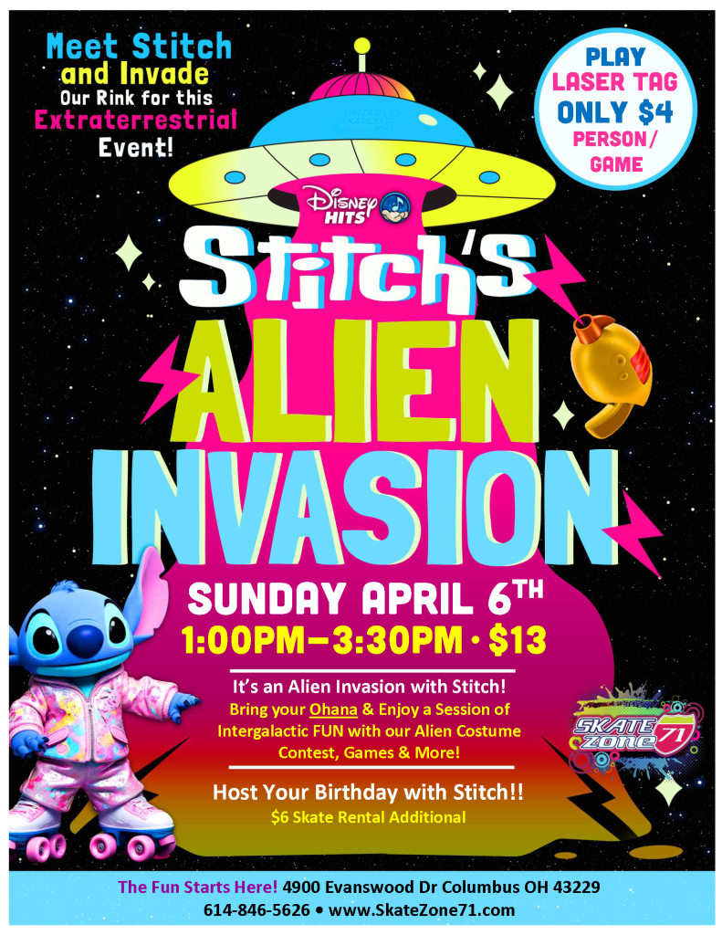 Stitch Alien Invasion Skate | Skate Zone 71
